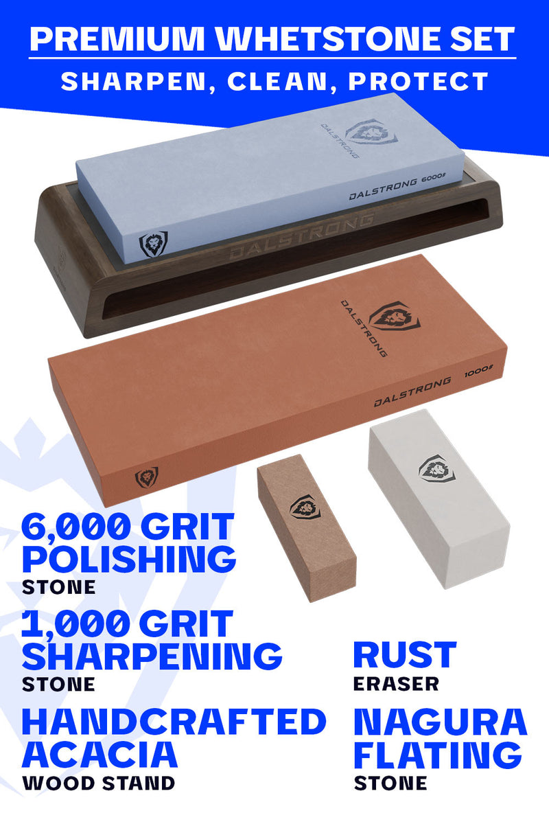 Whetstone Kit | Sharpening | Nagura Stone & Rust Eraser | Dalstrong